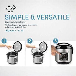 Kitchen | Digital Cooltouch Rice Grain Cooker And Food Steamer ...